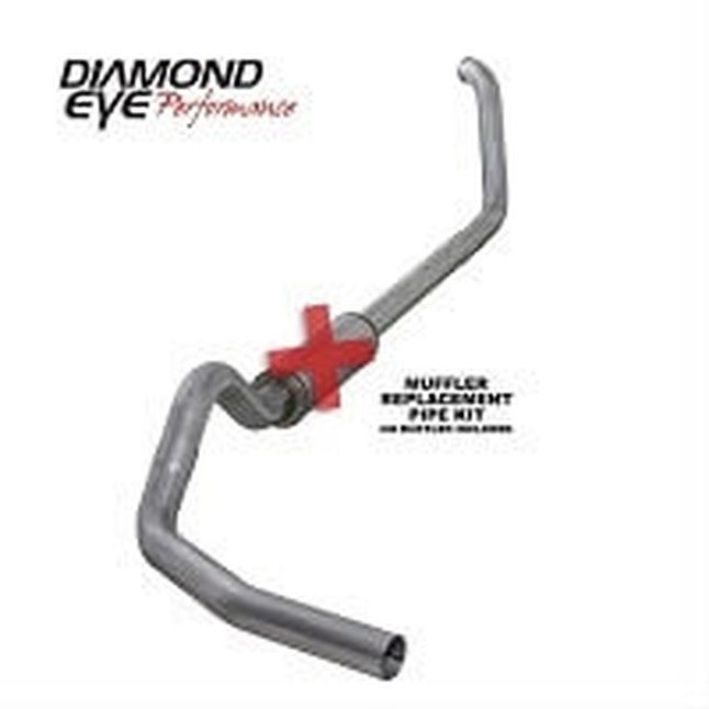 OBS Diamond Eye Exhaust 4 Inch Aluminized TB w/Muffler | RD2FuelSystems